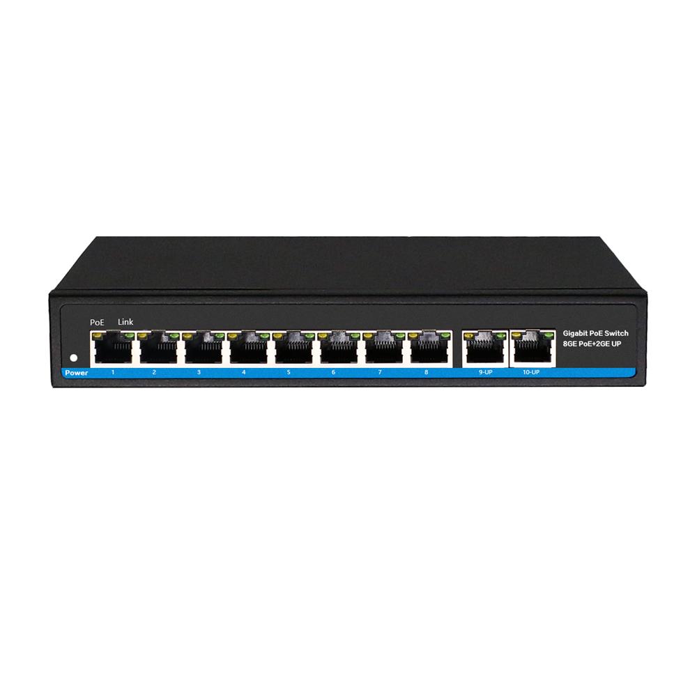 8 ports 10/100/1000Mbps POE switch with 2 GE uplink - TS11P-8G-2G ...