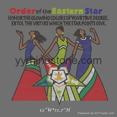 hot sale OES afro girl rhinestone transfers - yy-0503207 - YY ...