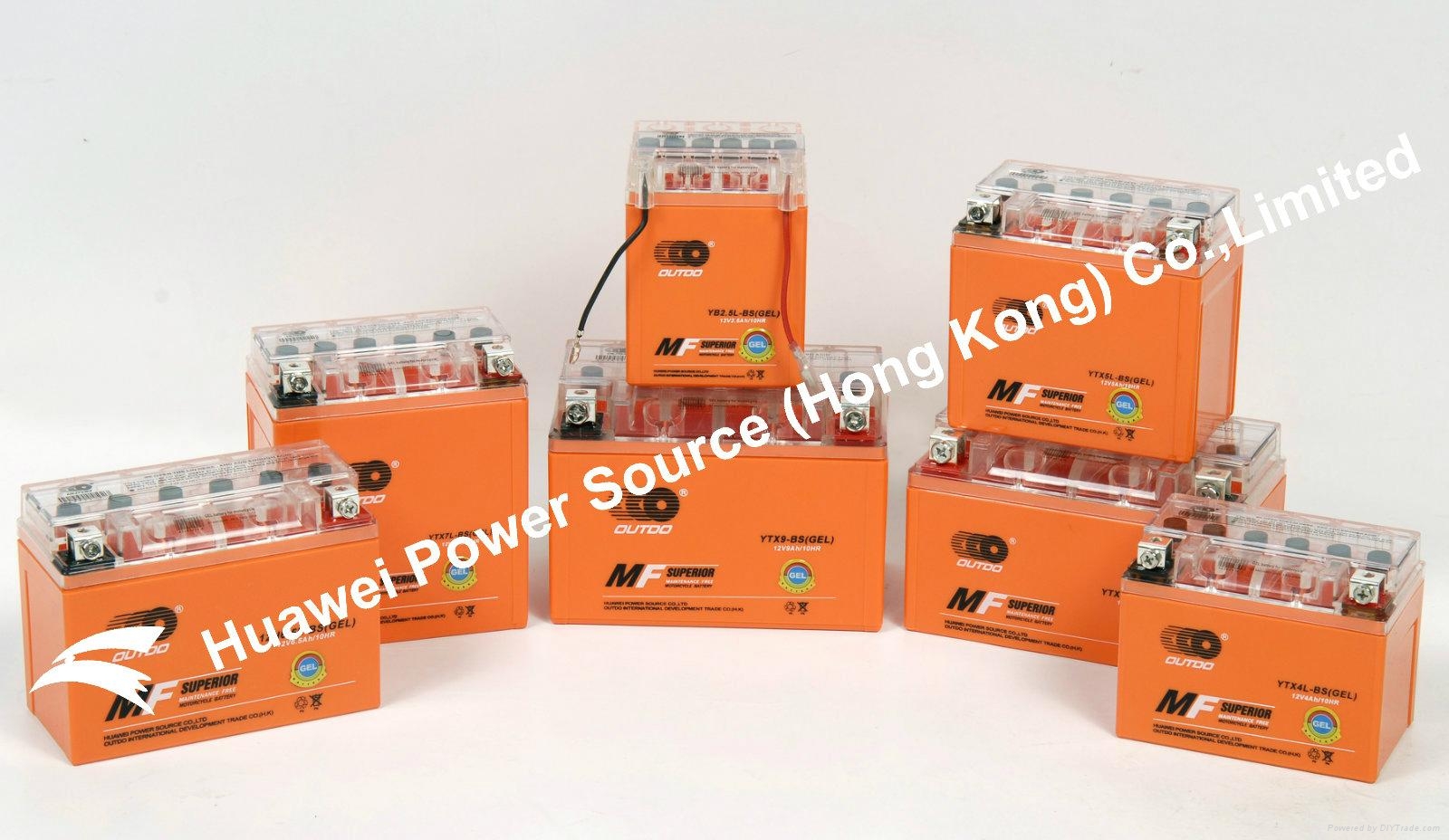 12V motorcycle battery - YTX7A-BS (GEL) - OUTDO Battery (Hong Kong ...