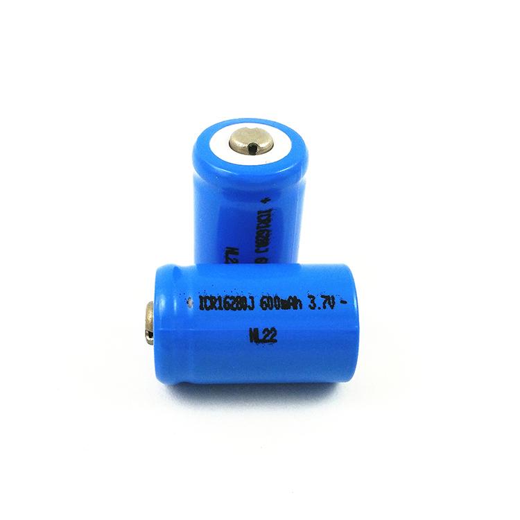 small size ICR 16280 rechargeable li ion battery 3.7v 500mah for toys ...