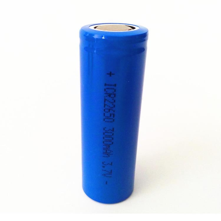 Flat top lithium ion battery ICR 22650 3000mah 3.7v for flash light ...