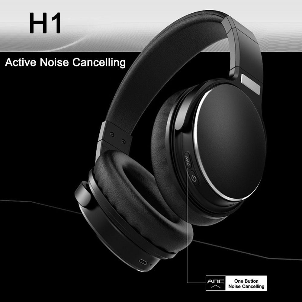 H1 ANC Bluetooth Headphones Bluetooth 5.0 Active Noise Cancelling ...