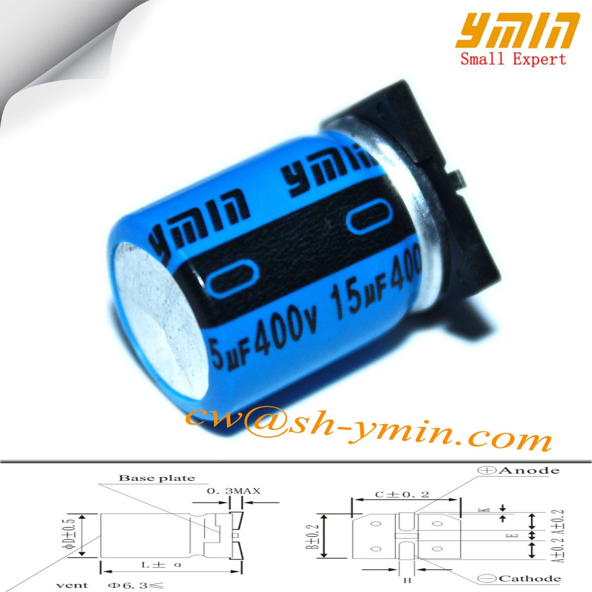 15uF 400V SMD Capacitor VKL 125C 2000 ~ 5000 Hours SMD Electrolytic ...