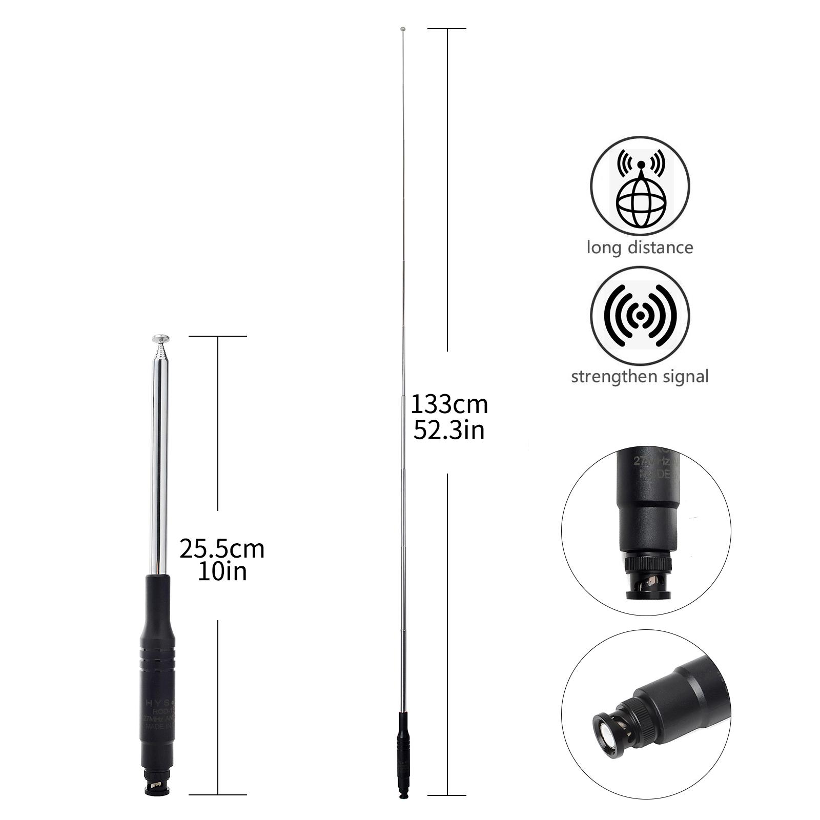 HYS BNC Base Telescopic/Rod 27Mhz Antenna - TC-ROD130-2 (China Manufacturer) - Antenna ...