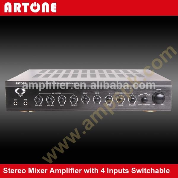 4 Audio Switchable 60W PA System Mixer Amplifier KPA-60E - ARTONE ...
