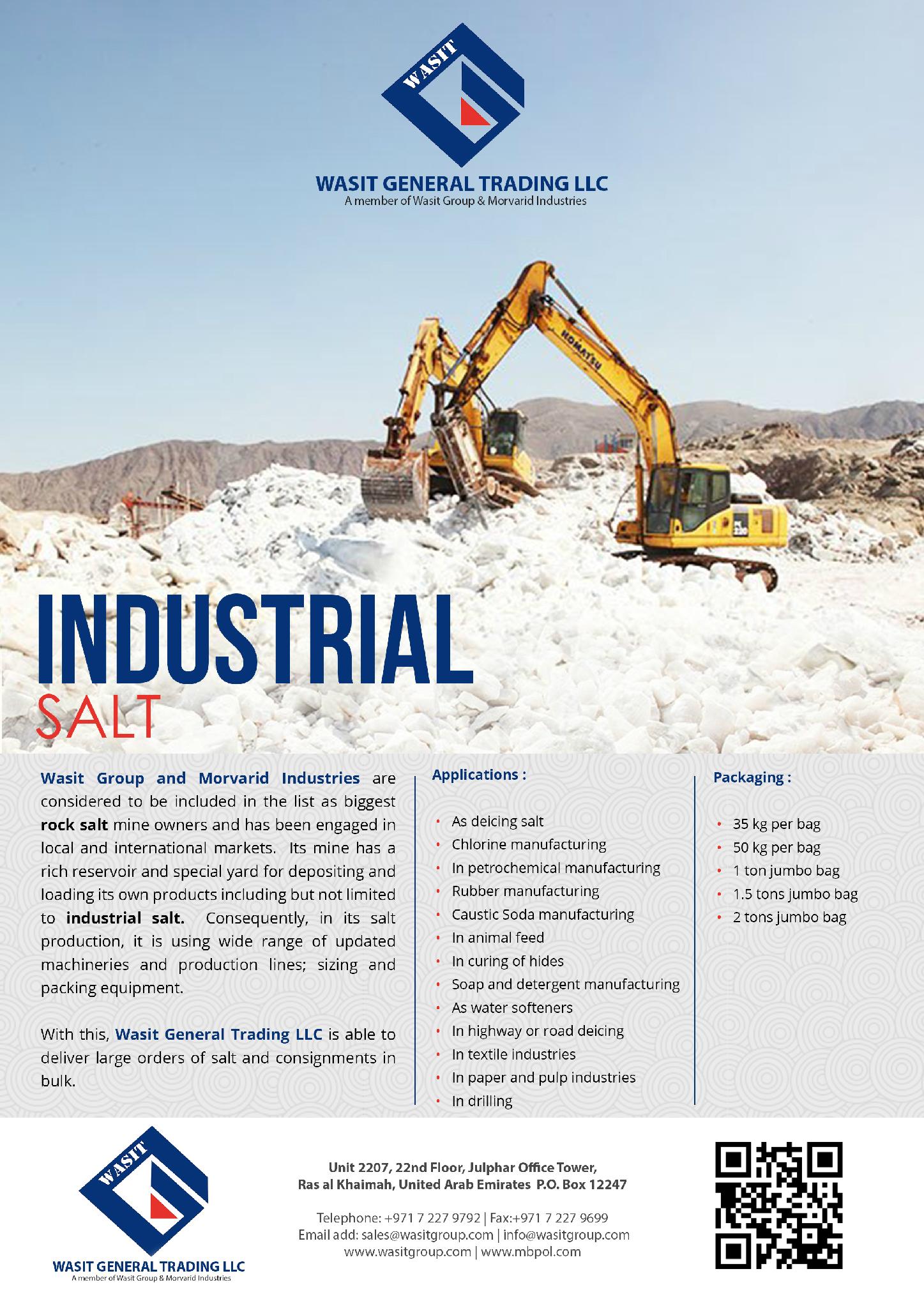 Industrial Salt - Wasit General Trading LLC (United Arab Emirates ...