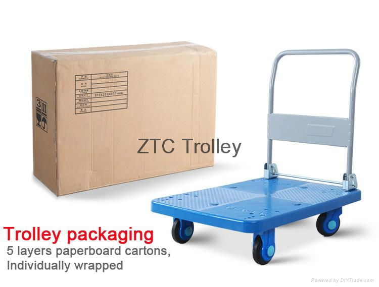 Folding flatform plastic trolley cart - LS150Y-DX - ZTC (China ...