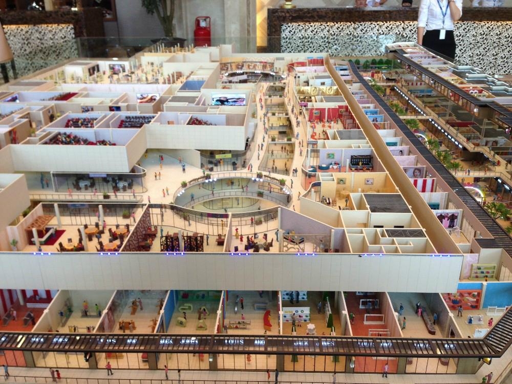 Shopping Mall Maquette Miniature building Model - SH-CM - SH MODEL ...