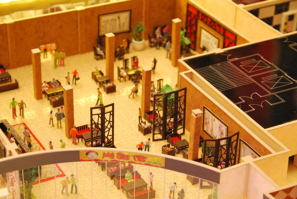 Shopping Mall Maquette Miniature building Model - SH-CM - SH MODEL ...