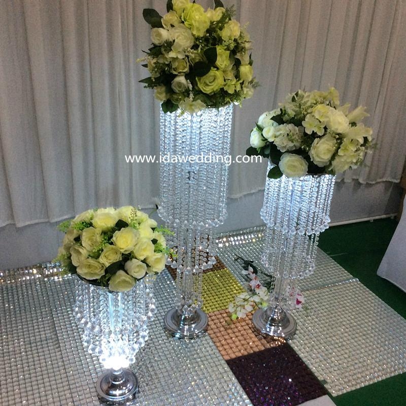 IDA 3 layers hanging crystal flower stand with LED light (IDAP122 ...