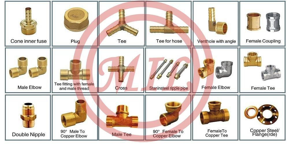 ASME B16.22,AS 3688,EN1254-1,BS 864-2,DIN 2856 Copper Fittings