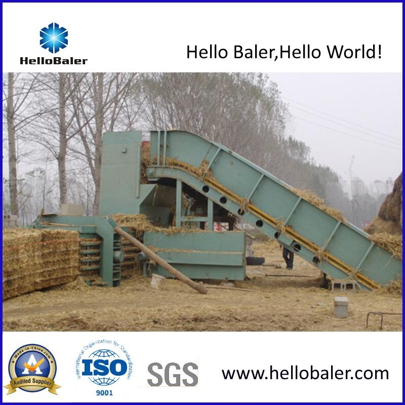 Hydraulic Semi-Automatic Straw Balers with High Capacity and Conveyor ...