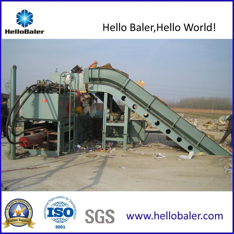 Waste paper baling machine with hydrualic press cylinder - HFA10-14 ...