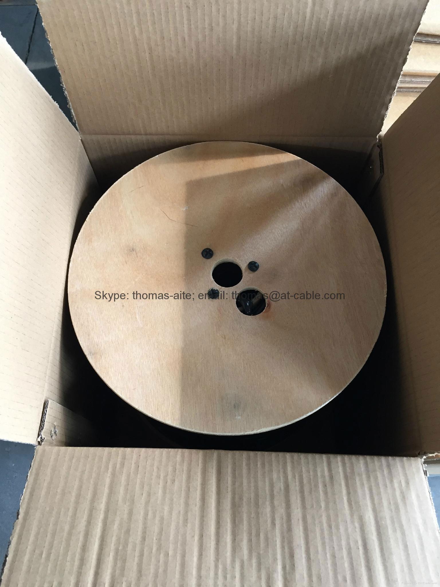 UTP CAT6 Siamese with 2c*0.5mm2 DC Power IP Camera cable - Lan+2C Power ...