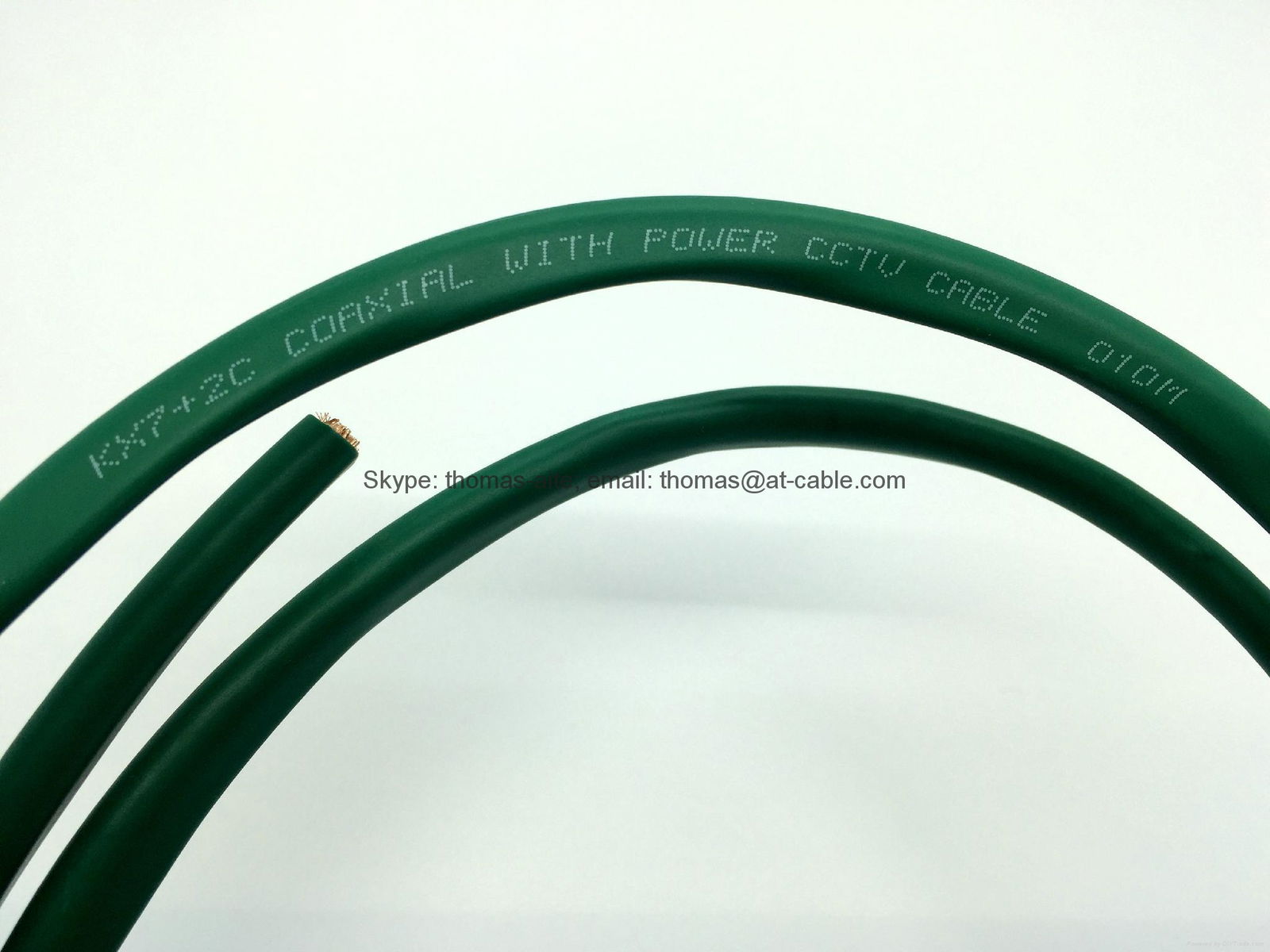 Câble hybride coaxial vidéo KX6 + alim. caméra 2x0.75 mm² - KX7+2C ...