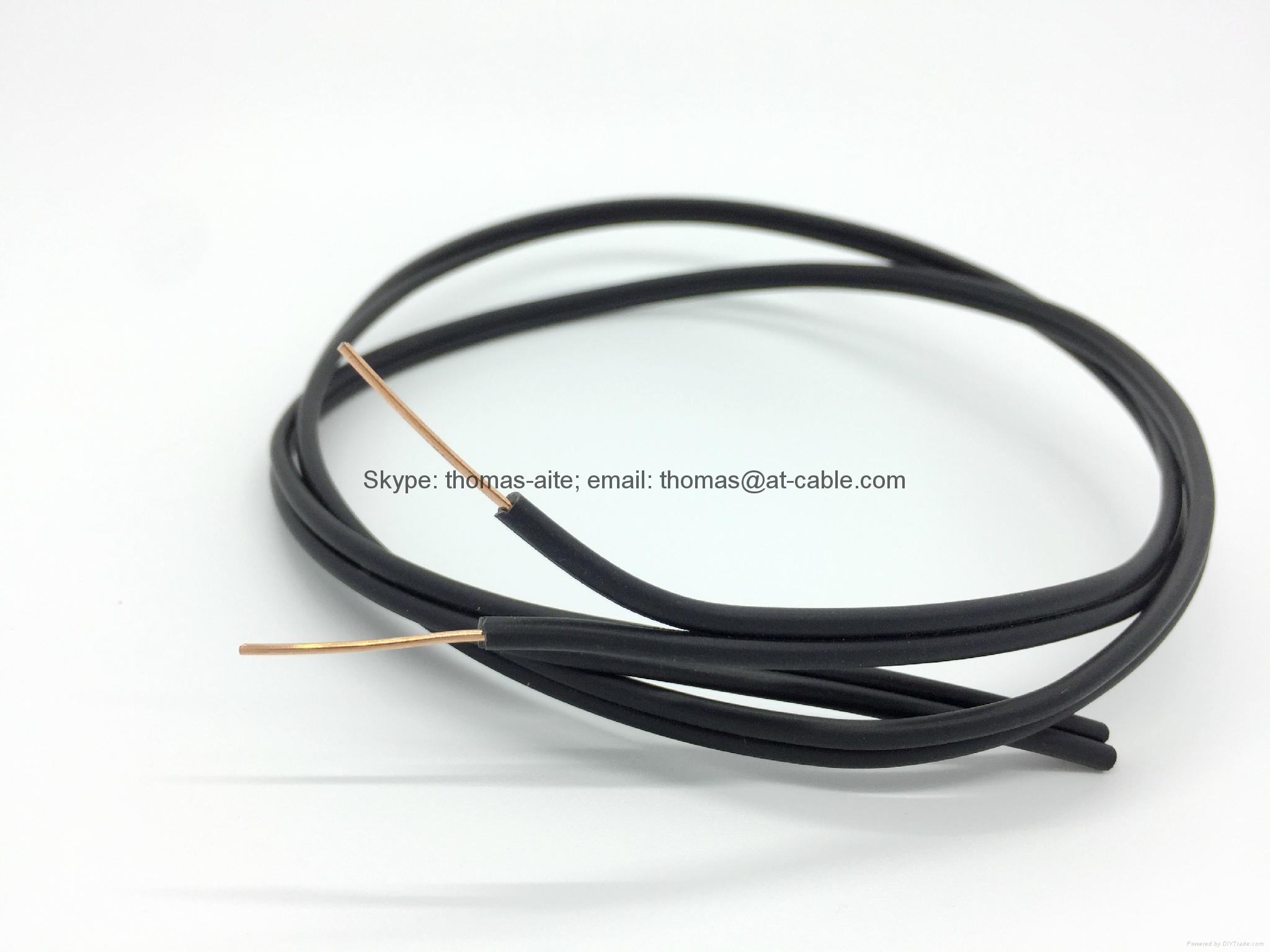 Telephone Drop Wire 1.0 mm CCS 6.4*3.0mm PE - Telephone cable - OEM ...