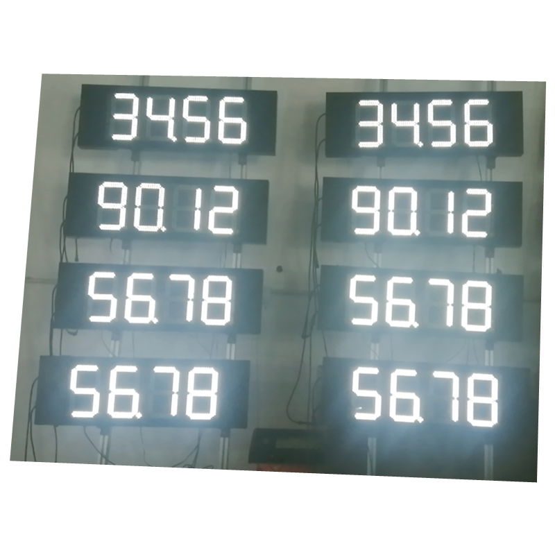 rf Remote Control Outdoor Led Digital Number Sign Led Gas Station Price ...