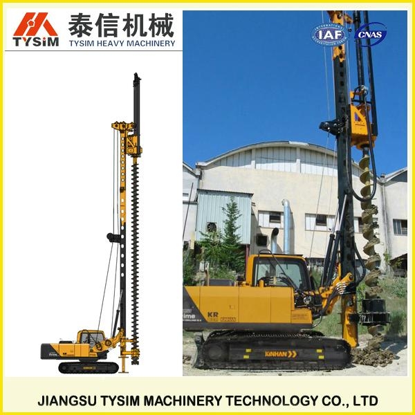 Hydraulic drilling rig, CFA long spiral bore drilling machine KR80M ...