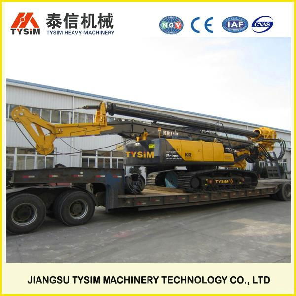 Hot selling hydraulic auger pile drilling rig KR125A Rotary Drilling ...