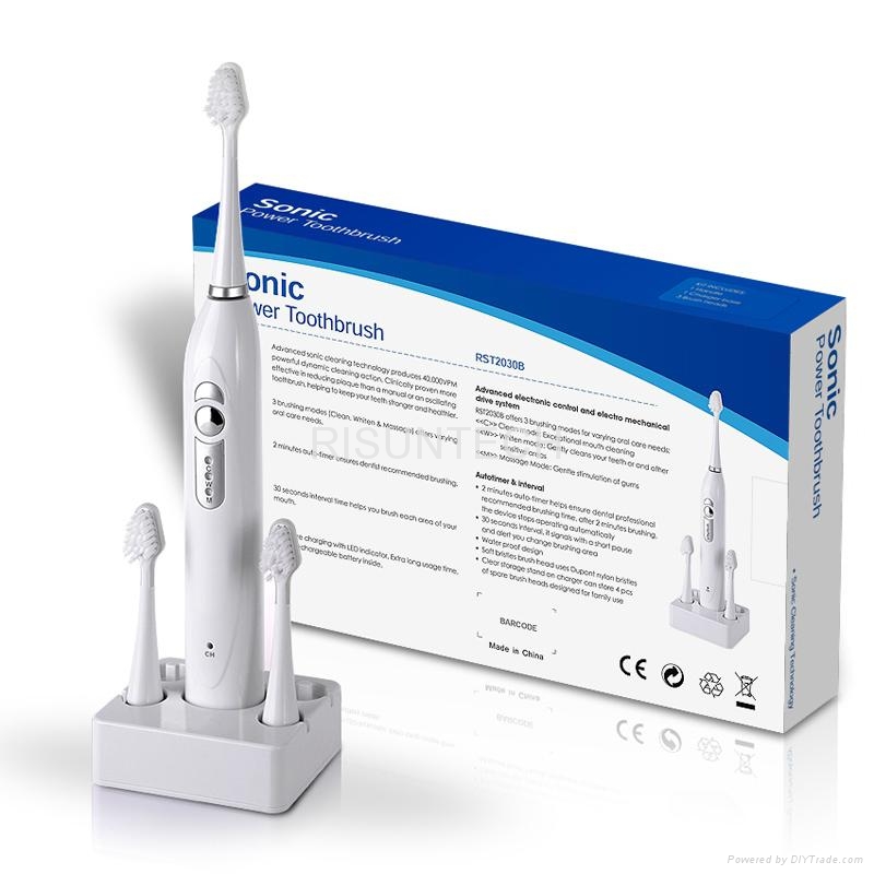 Rechargeable Sonic Power Electric Toothbrush - RST2030B - RISUN (China ...