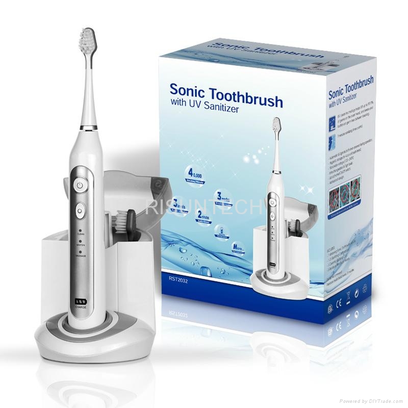 Rechargeable Sonic Power Toothbrush with UV Sanitizer - RST2032 - RISUN ...