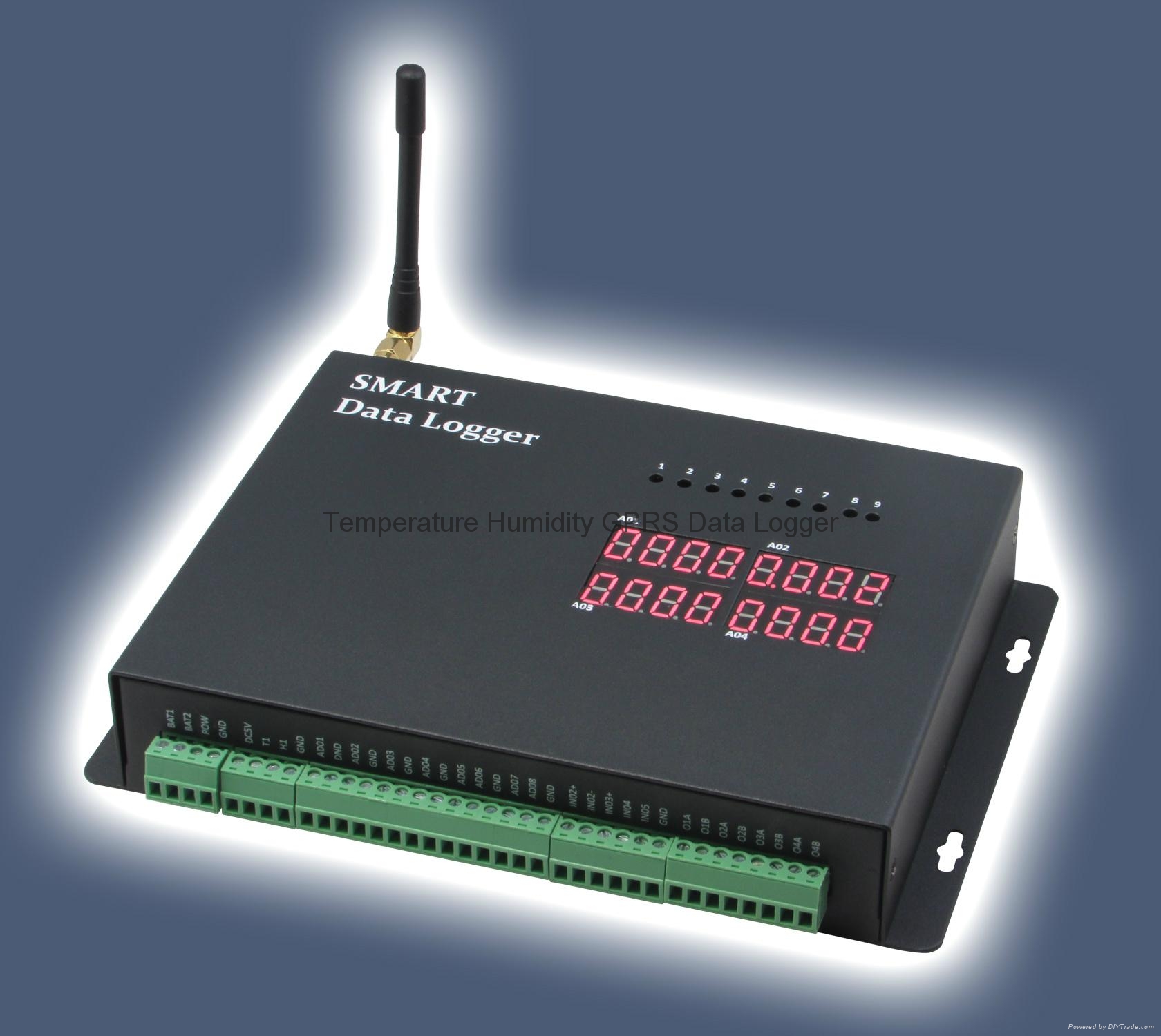 Temperature Humidity GPRS Data Logger acquisition and transmission over GPRS - GSX8-HV ...