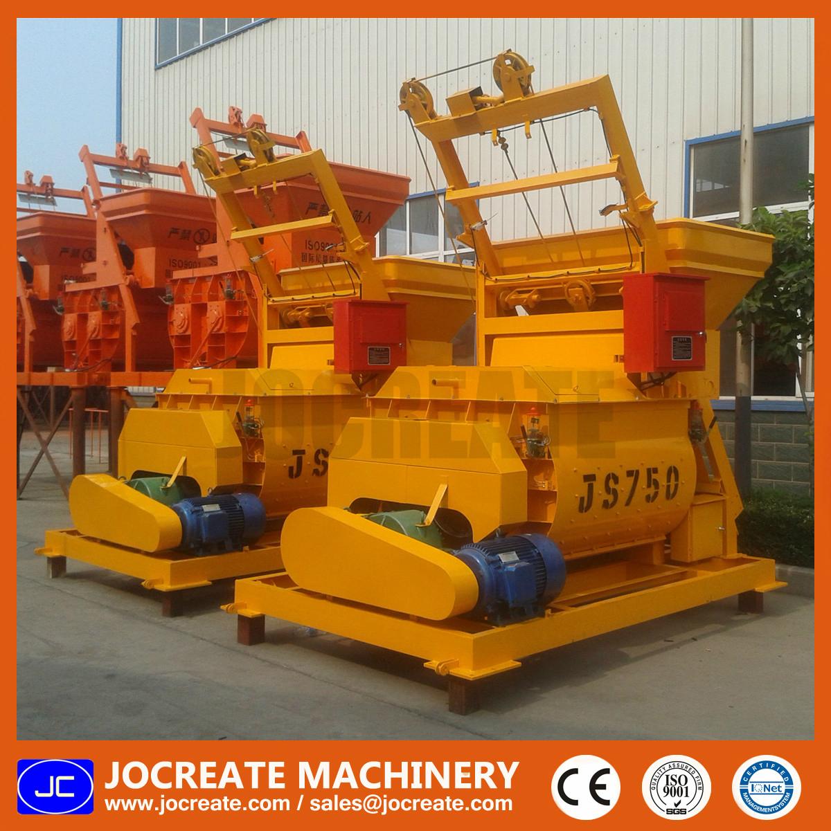 JS750 twin shaft concrete mixer with competitive price - JOCREATE ...