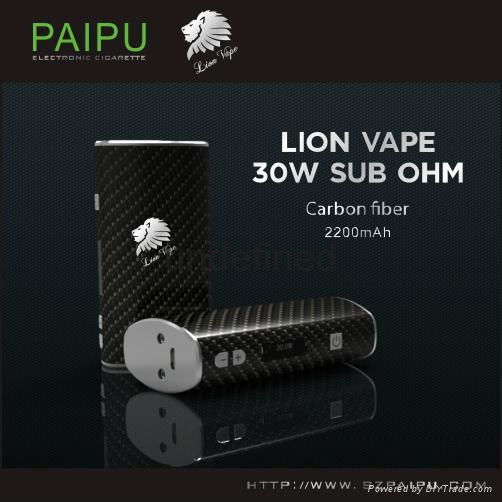 2015 Paipu newest arrival LION VAPE 30W box mod, VW VV Mod With OLED ...