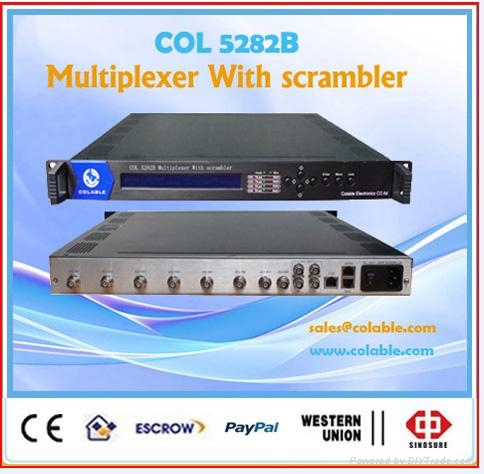 digital cable tv devices multiplexer and Scrambler COL5282B - COLABLE ...