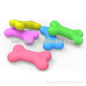 soft gel rubber pet dog bones with various sizes and colors - hsg-006 ...