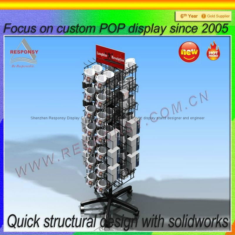 China factory Direct Supply Coffee Mug Cup Wooden Display Rack ...