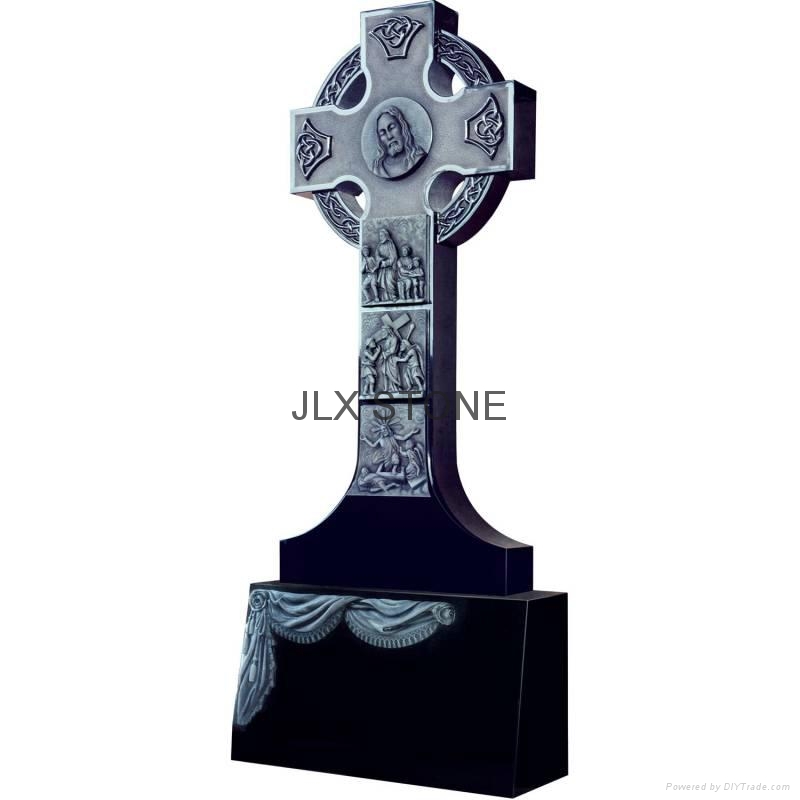 Granite celtic cross design tombstone and monument - JLX-08 - JLX ...