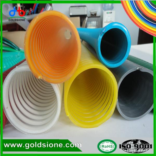 pvc spring reinforced suction hose - PSH - Goldsione (China ...