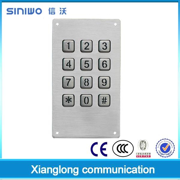 Vending Machine Backlight Keypad 12 Metal Stainless Steel Access ...