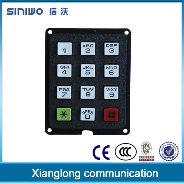 3x4 phone-style matrix plastic keypad - B10 - SINIWO (China ...