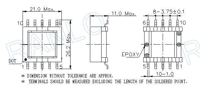 EFD20 5+5 HFSMPS transformer - RANLO (China Manufacturer) - Bearings - Electronic Components ...