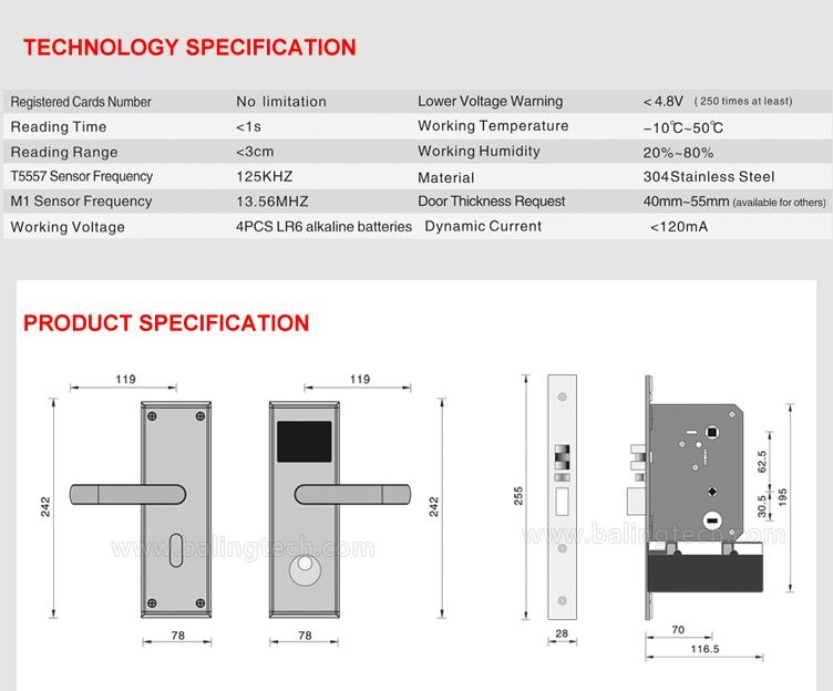 ic card lock rfid card lock card key door locks with 21 years ...