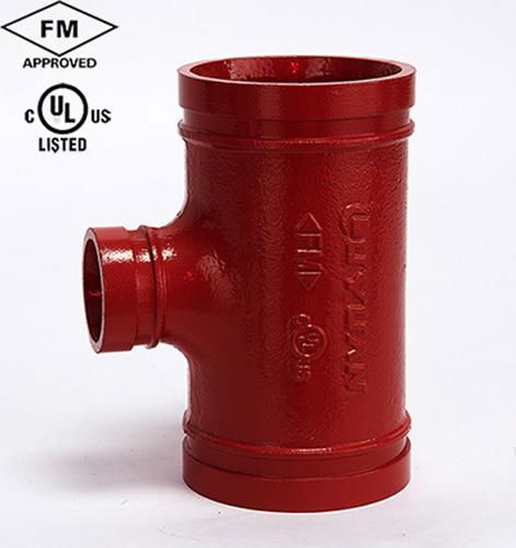 Ductile Iron Tee (Grooved pipe fitting) FM/UL Approved - XGQT03 ...