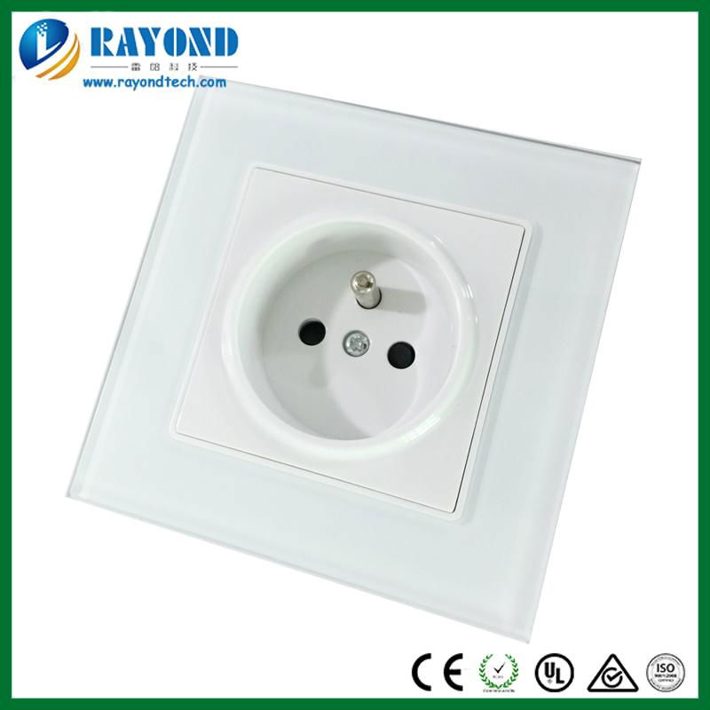 Glass Acrylic Faceplate 16A/250V French Standard Electrical Power ...