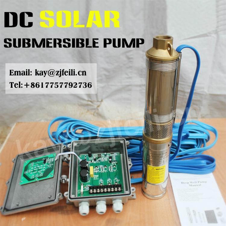 DC 48V Submersible Bore Water Pump Solar Kit Solar Deep Well Water Pump ...