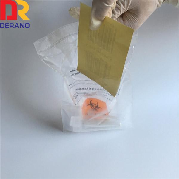 plastic medical transport lab specimen bags for packaging - Derano ...