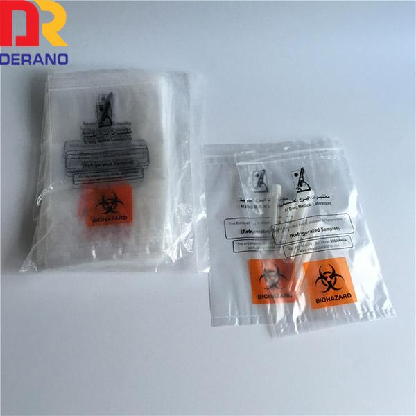 plastic medical transport lab specimen bags for packaging - Derano ...