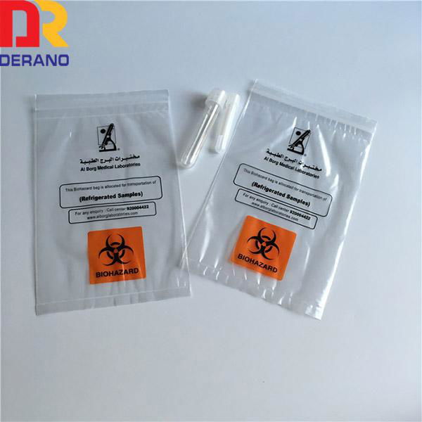 plastic medical transport lab specimen bags for packaging - Derano ...