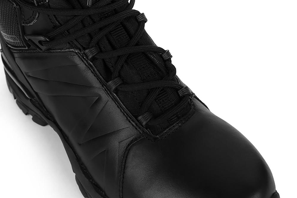 Genuine leather cheap price comfortable black anti riot boot - ZD-080 ...