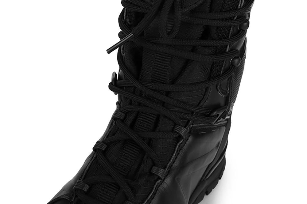 Genuine leather cheap price comfortable black anti riot boot - ZD-080 ...