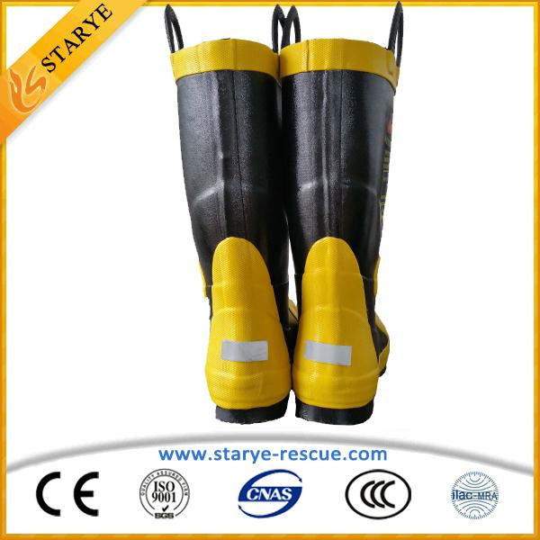 Metal Toes Shoe Insulating Waterproof Fire Boots Fire Fighter's boots ...