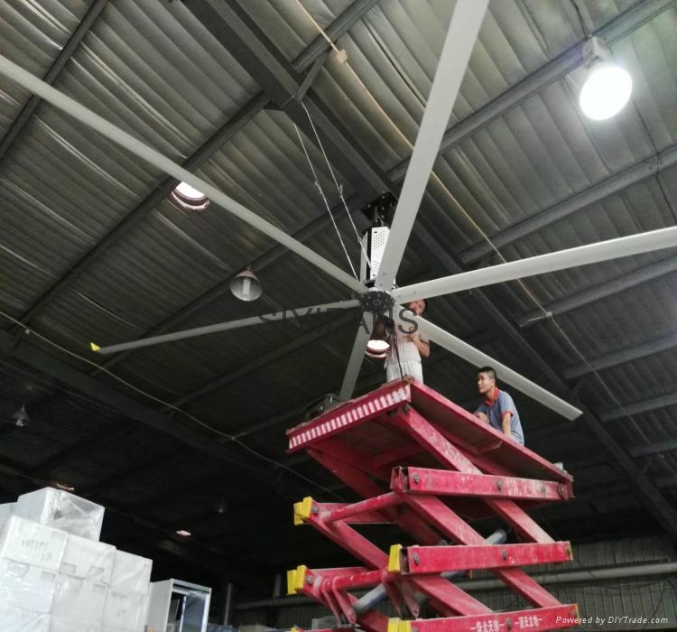 20ft 6 Blades Aluminum Alloy Garage Big Size Ceiling Fan - SYD61 - SIYI ...