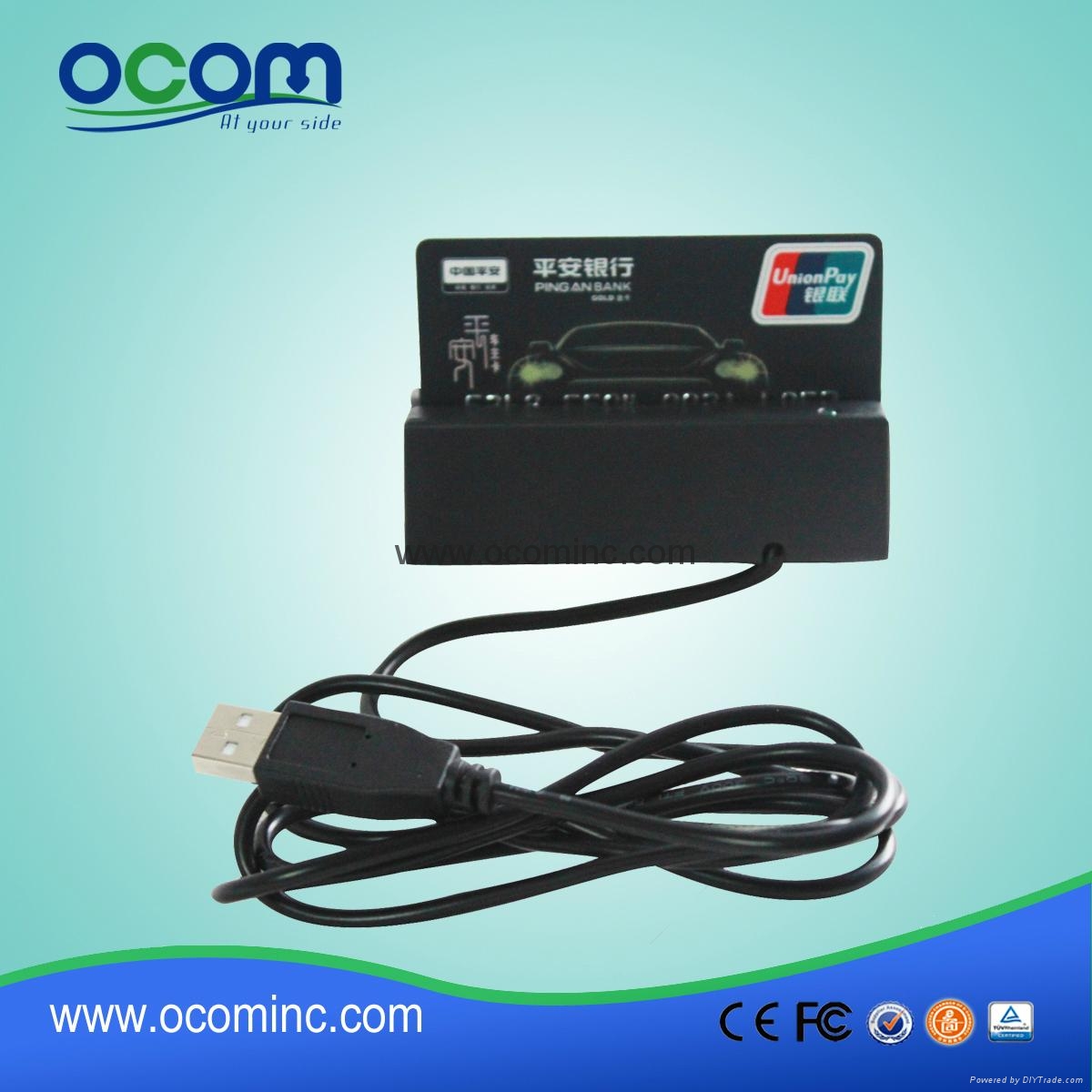 Mini magnetic stripe credit card reader - CR1300 - OCOM or OEM (China ...