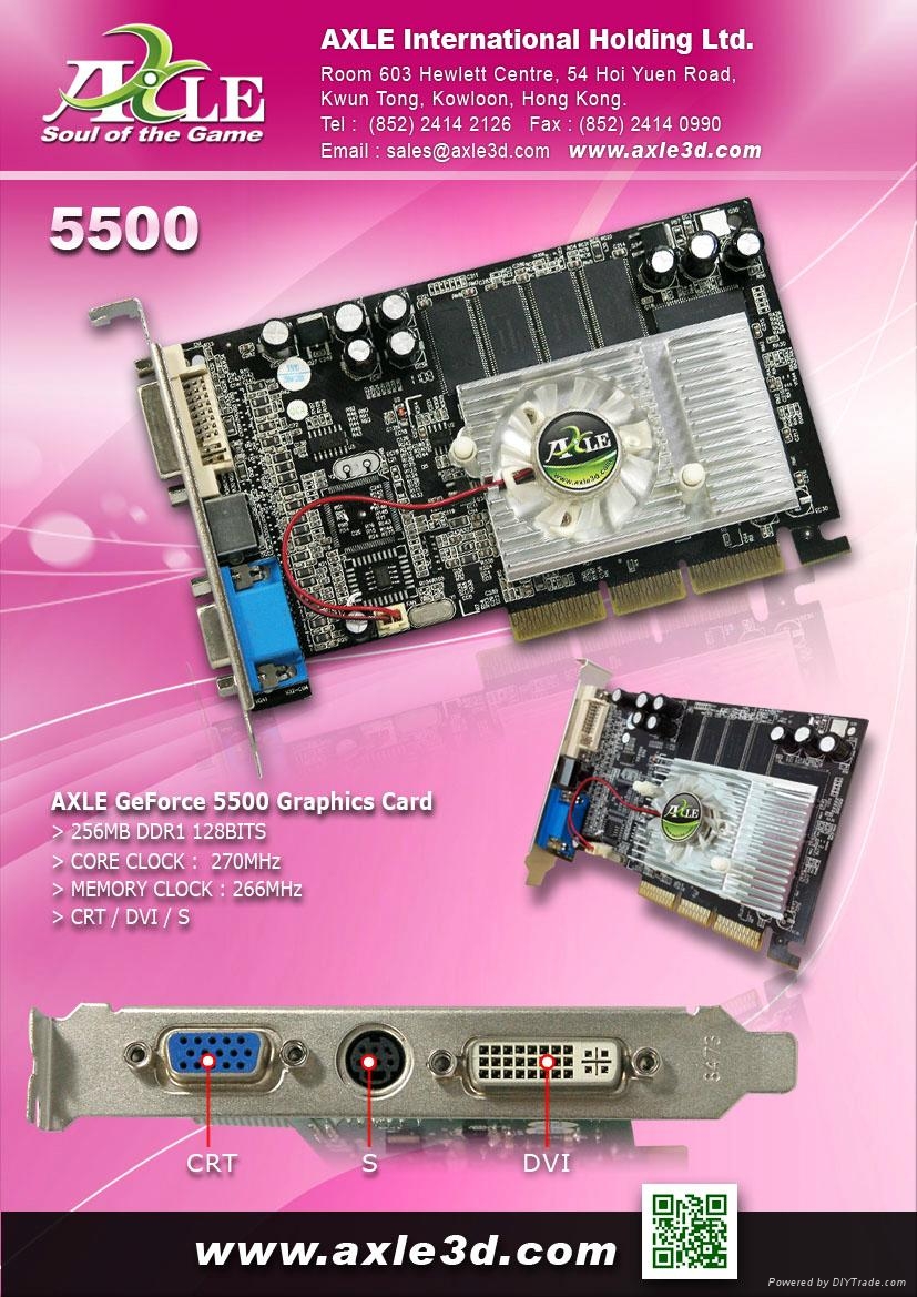 AX-55/256D1A8CDT graphics VGA card - AX-5500 - AXLE (Hong Kong ...