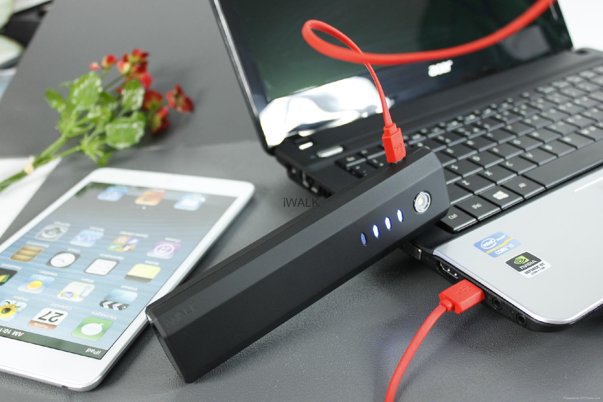 10,000mAh Stylish Dual Rechargeable Universal Backup Battery ...